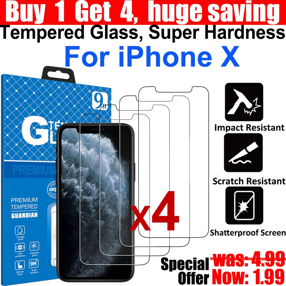Tempered Glass Screen Protector For iPhone 14 13 12 11 Pro Max Mini XS ...