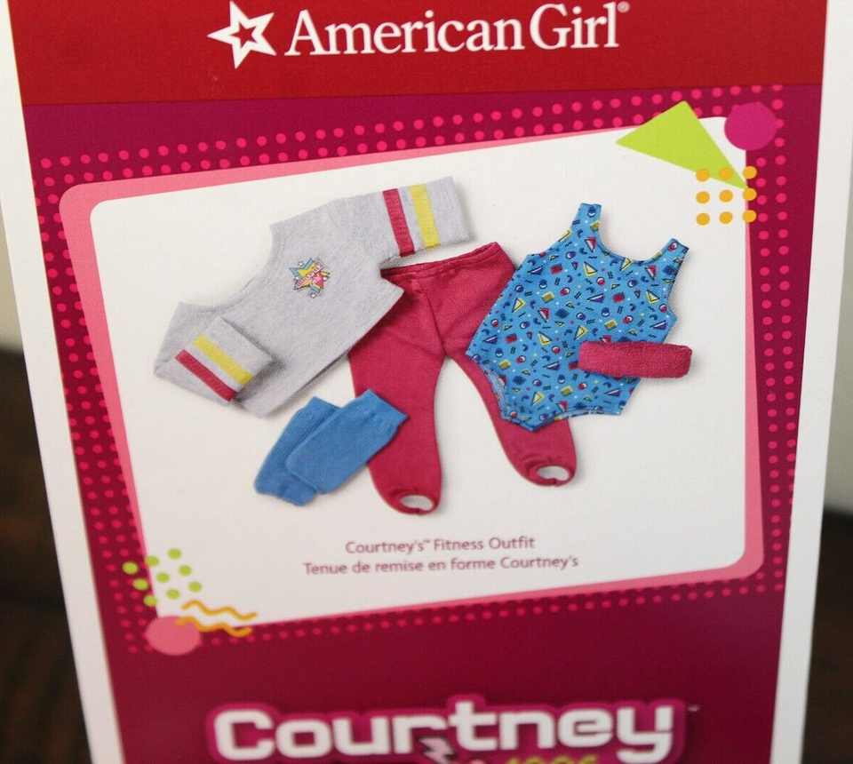 NEW American Girl COURTNEY FITNESS OUTFIT 80s Doll Leotard Sweatshirt ...