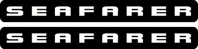 SEAFARER Fishing Boat Stick Sticker Decal Marine Set of 2, 620 x 70mm ...
