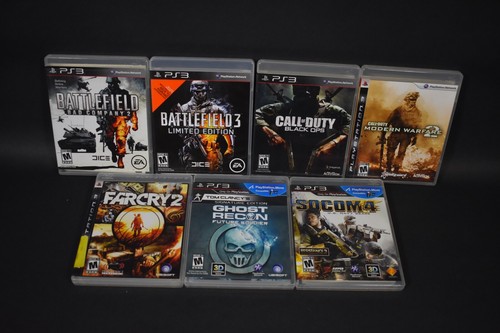 Lot of 7 - Playstation 3 PS3 Military Action Games Call of Duty ...