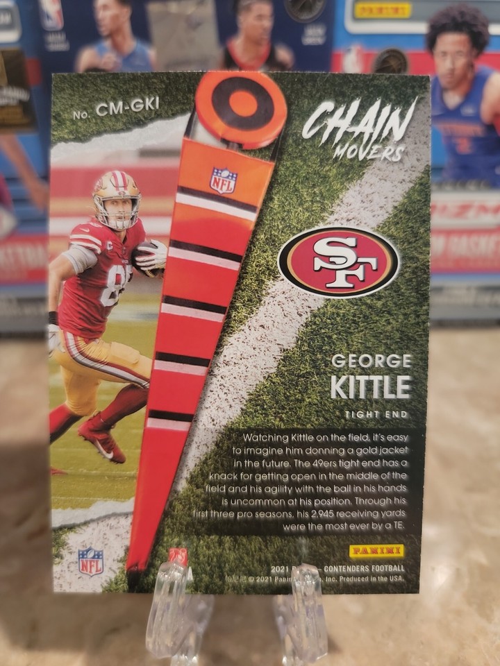 2021 Panini Contenders Football George Kittle Chain Movers Insert CM ...