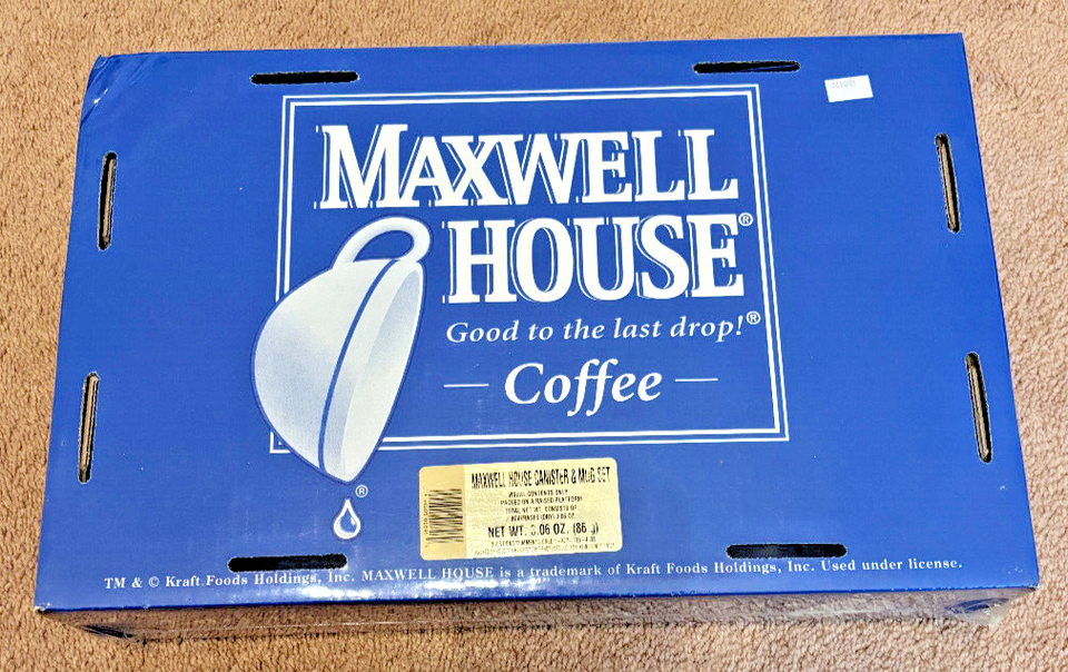 Rare Maxwell House Coffee Mug and Canaster Gift Set "Good To The Last ...