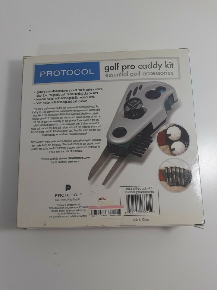 protocol golf pro caddy kit essential golf accessories #9662 | eBay