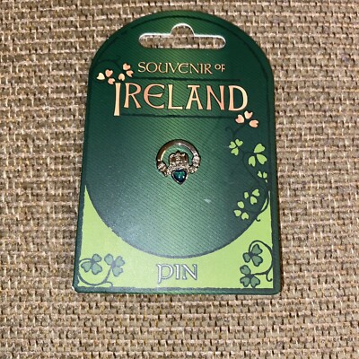 NEW Ireland Clutch Pin Collection Claddagh Green Heart Pin Cead Mile ...