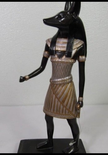 Anubis Egypt Statue Jackal Anapa Anput Kebeche Flail Underworld ...