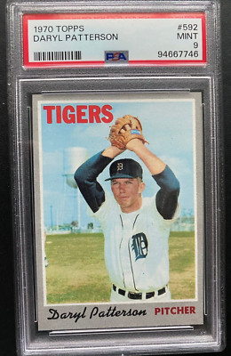 1970 Topps DARYL PATTERSON #592 Graded PSA 9 MINT - DETROIT TIGERS | eBay