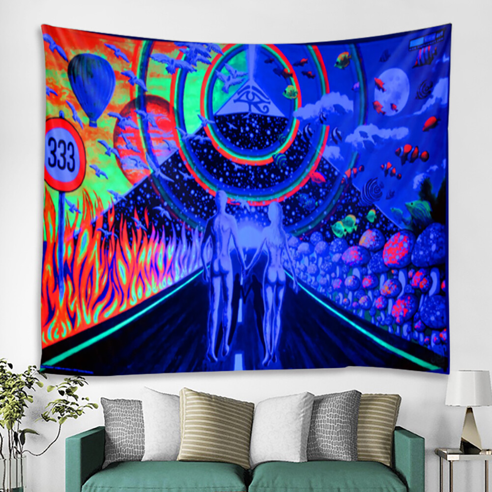 LF# Abstract Tapestry Wall Hanging Rugs Decorative Carpet for Bedroom ...