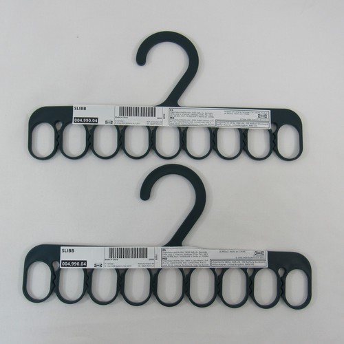 Lot of 2 - IKEA SLIBB Hanger with 8 Grip Clips 004.990.04 New | eBay