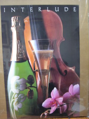 Interlude Vintage Poster 1986 Violin music instrument Wine Inv#G7242 | eBay