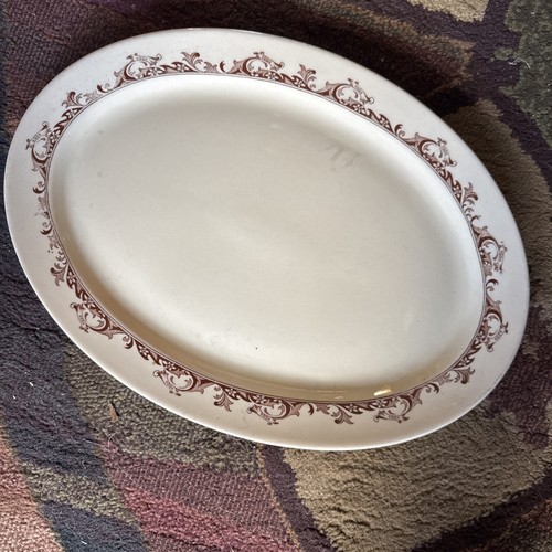 1930s 1940s MAYER CHINA CURTIS PATTERN RESTAURANT OVAL PLATTER VINTAGE ...