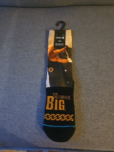 STANCE The Notorious B.I.G. Biggie Smalls King Of NY CREW SOCKS Mens 9 ...