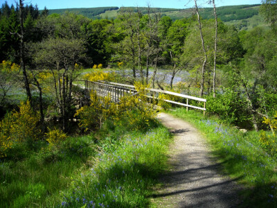Photo 12x8 Footbridge over Duchray Water Milton/NN5001 c2009 | eBay UK