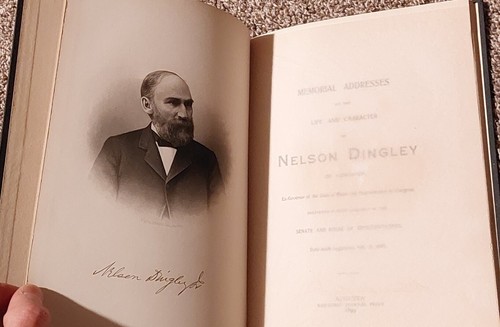 1899 Nelson Dingley Jr Durham Lewiston Maine Politician Memorial HB ...