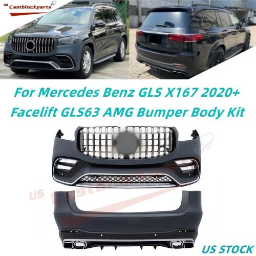 For MERCEDES BENZ GLS X167 GLS63 AMG 2020-2022 Rear Front Bumper Body ...