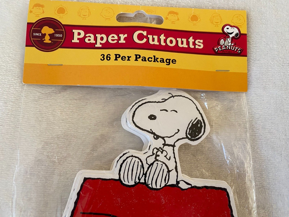 2010 Peanuts Paper Cutouts 36 per Package by Eureka | eBay