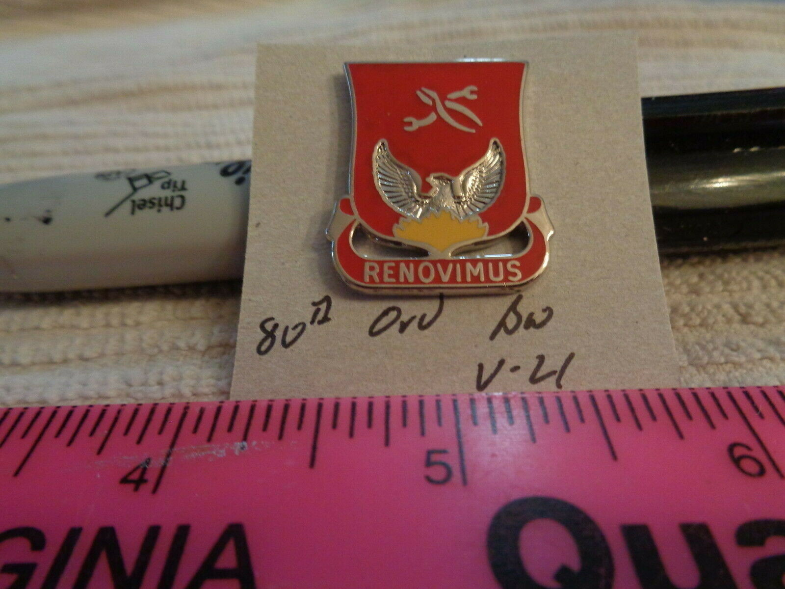 80th Ordnance Battalion V-21 Unit Crest, DI, DUI (DRAW#C4) | eBay