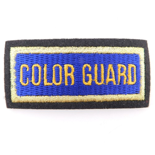 Color Guard Patch Yellow on Blue on Black | eBay