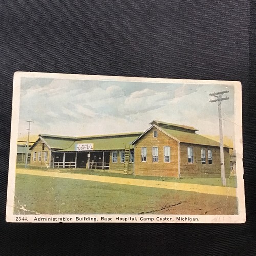 Camp Custer Michigan Military Administration Building Base Hospital ...