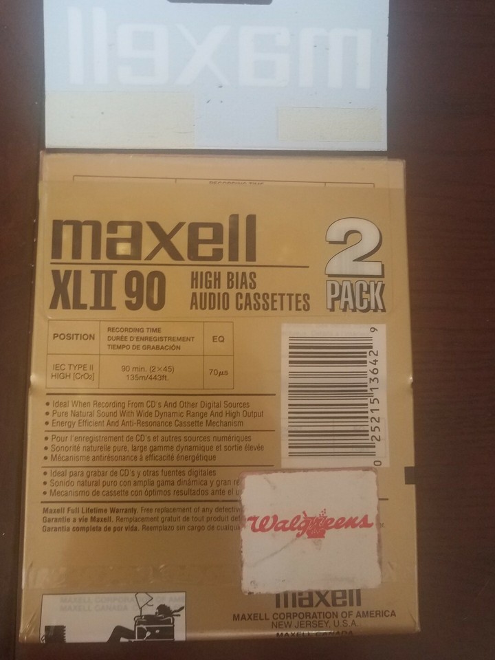 maxwell XL II Audio Cassette 90 mins | eBay