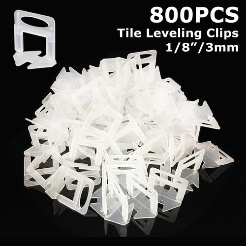 800pcs Clips Tile Leveling System Set 3mm Tile Spacer for Tile ...
