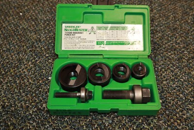 Greenlee Slug Buster Knockout Punch Set 7235BB 1/2" to 1-1/4" Conduit ...