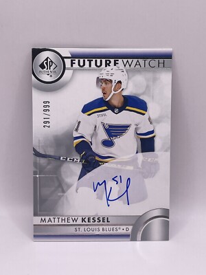 2023-24 SP AUTHENTIC MATTHEW KESSEL FUTURE WATCH AUTO # 882/999 | eBay