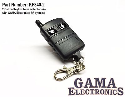 2 Button Keyfob R.F. Transmitter for GAMA Electronics Remote Control ...
