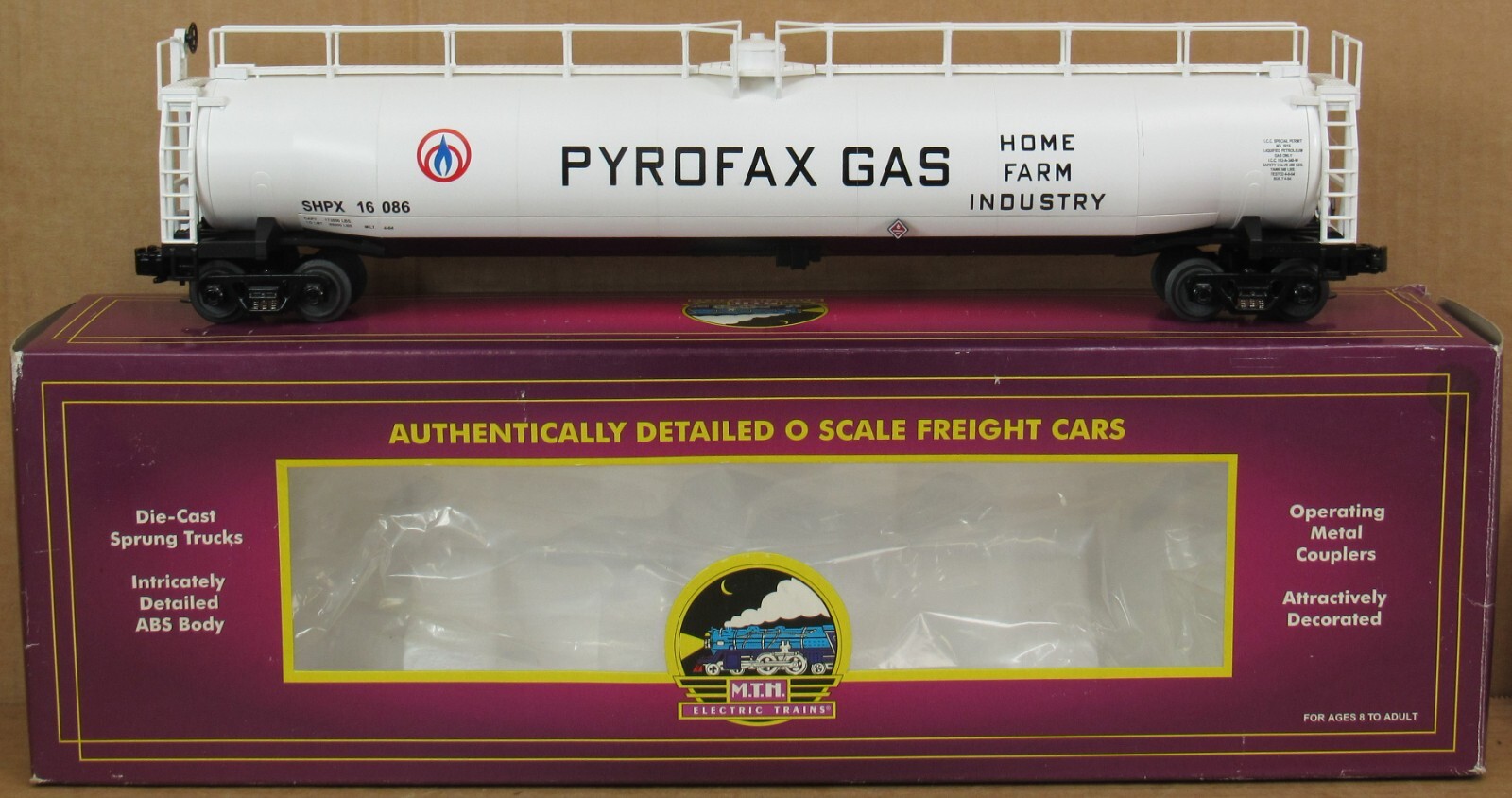 MTH Premier 20-96007 Pyrofax Gas 33K-Gallon Tank Car O-Gauge LNIB | eBay