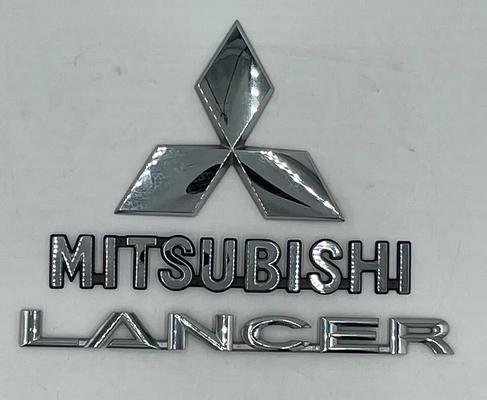 08-17 MITSUBISHI LANCER CHROME REAR TAILGATE NAMEPLATE EMBLEM LOGO ...