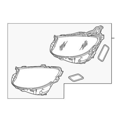 Genuine OEM Front Driver Left Headlight Assembly For Mercedes ...