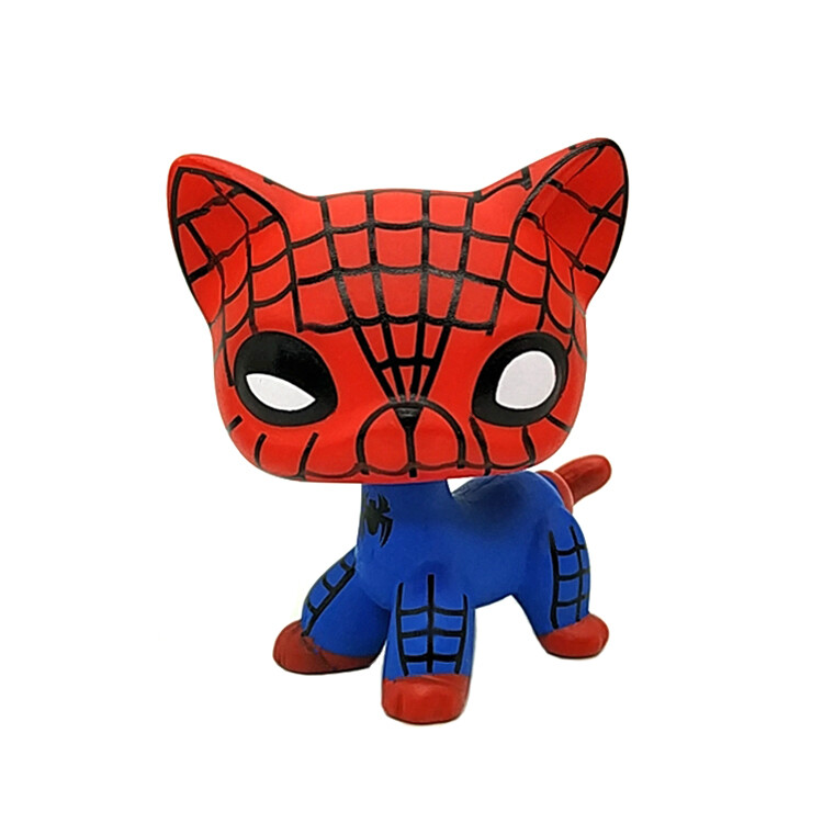 Littlest Pet Shop Custom Spide OOAK LPS Cat HERO Hand Painted Figure | eBay