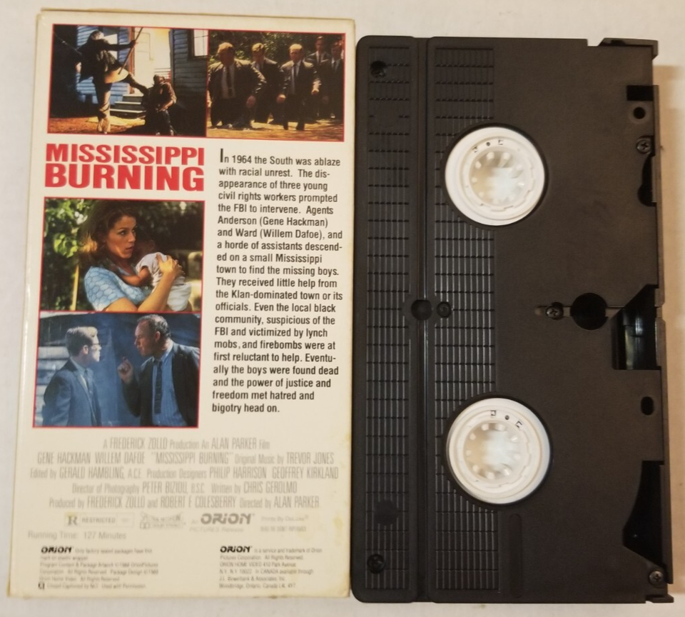 📼 VINTAGE 📼 Mississippi Burning 📼 (VHS, 1994) 📼 Former Rental 📼 TESTED ...