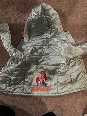 Disney Store Princess The Little Mermaid Ariel Winter Coat Jacket Girl ...