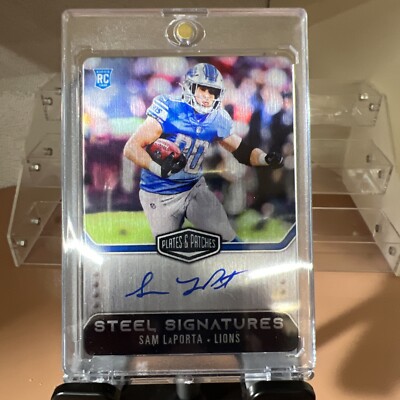 2023 Plates & Patches Rookie Steel Signatures #RSSSAM Sam LaPorta /300 ...