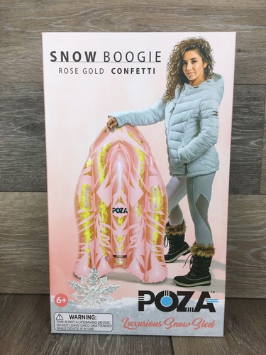 Snow Sled Snow Boogie Rose Confetti Gold Luxurious Inflatable | eBay