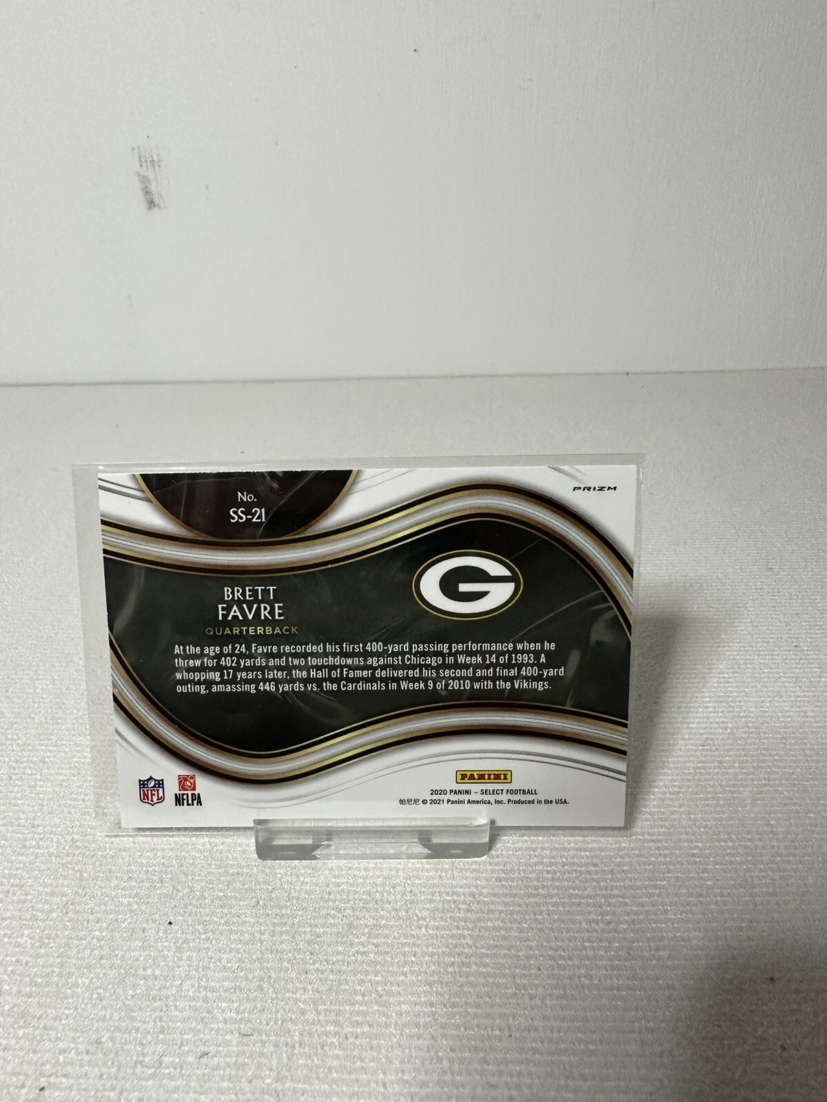 2020 Panini Select - Snapshots Brett Favre #Ss-21 Silver Prizm for sale ...