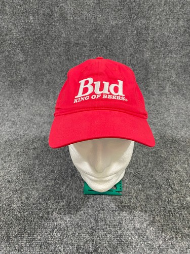 Budweiser Hat Red Snapback Cap Bud King Of Beers Embroidered 1364 | eBay