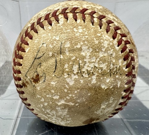 Vintage Signed Baseball - Unknown Autograph - Rare! | eBay