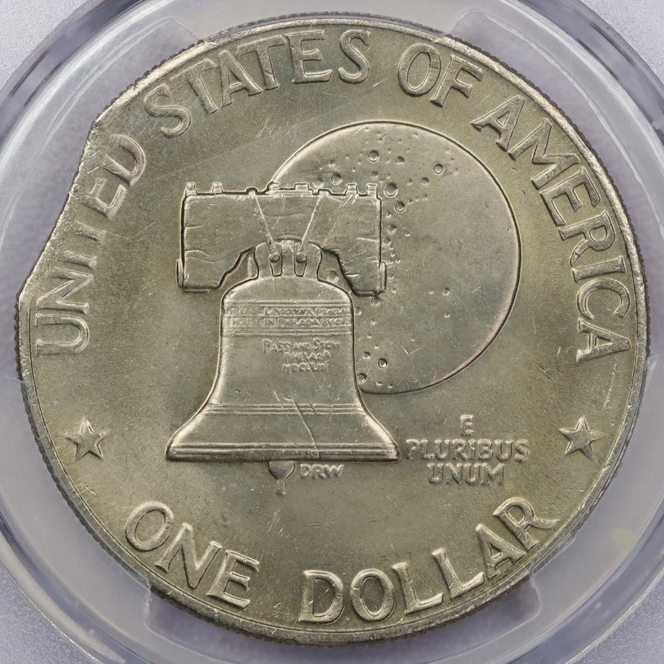 1976 Type 2 Eisenhower Dollar Curved Clip Mint Error - PCGS MS 64 | eBay