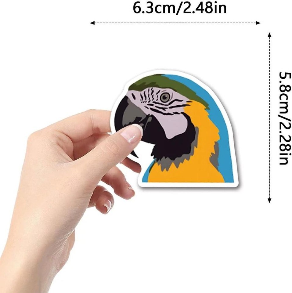 100 Packs Birds Stickers Water Bottles Laptop Phone Motorcycle Computer ...