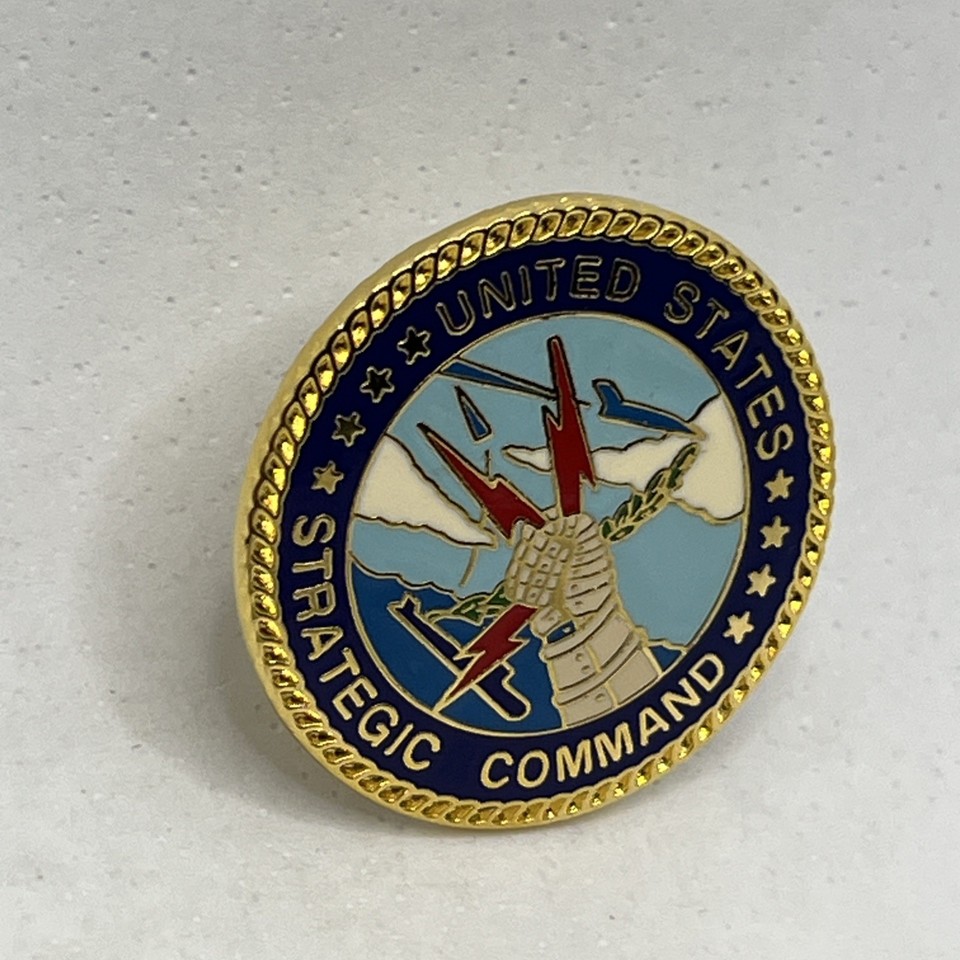 US Strategic Command Law Enforcement Police US Government Enamel Lapel ...