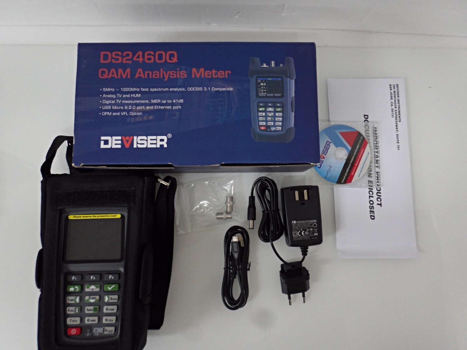 Deviser DS2460Q QAM Analysis Meter 8VSB EQUALIZER US Plug for sale online | eBay