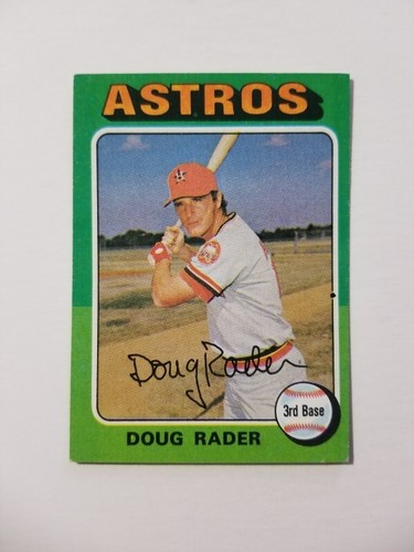 DOUG RADER 1975 TOPPS BASEBALL CARD #165 HOUSTON ASTROS | eBay