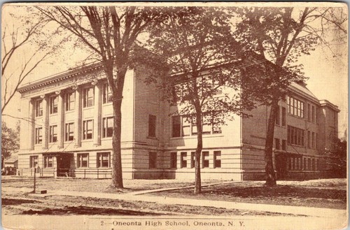 Vintage Postcard Oneonta High School, Oneonta. NY JP4 | eBay
