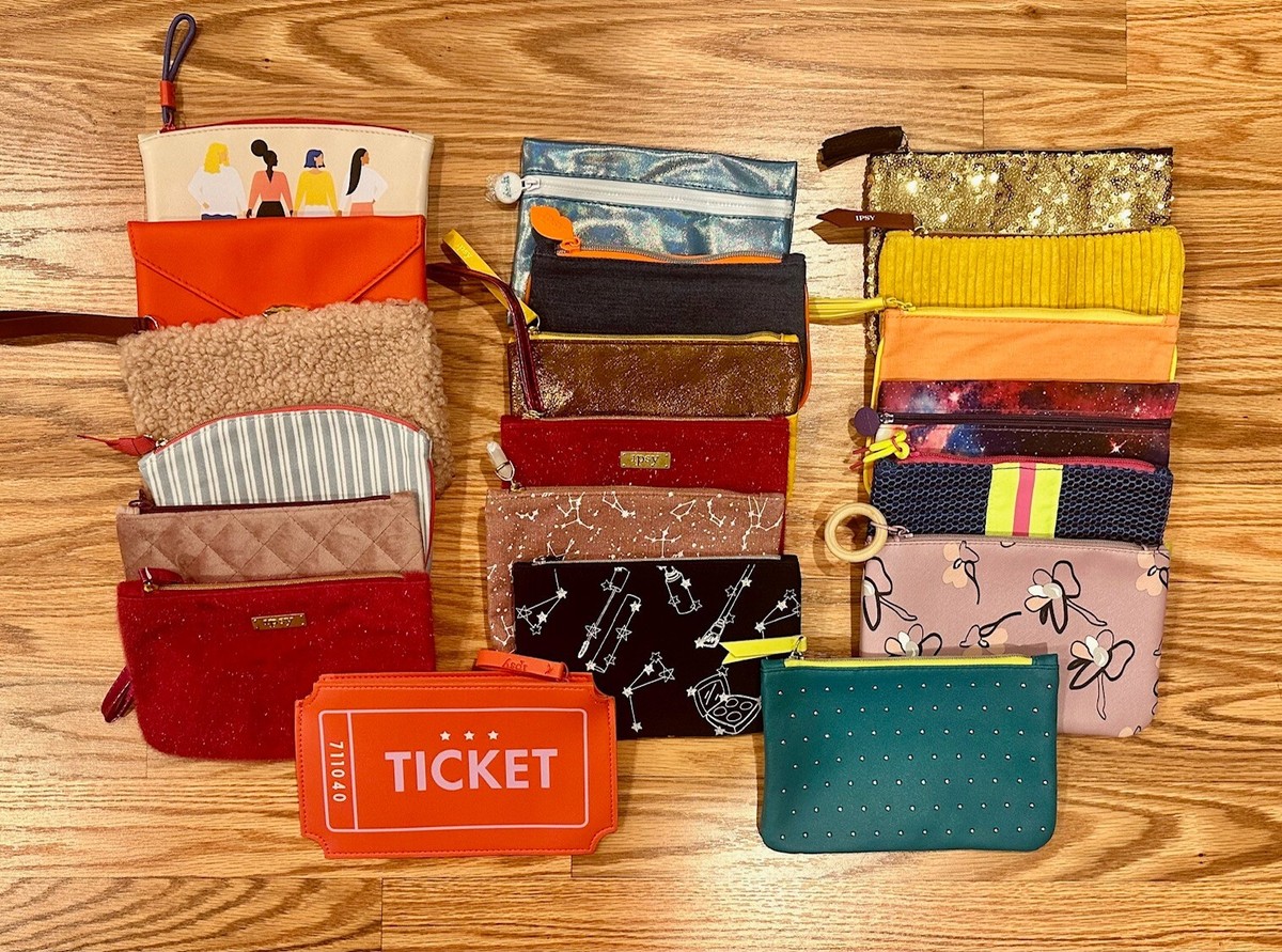 Ipsy Wedding Ipsy Glam Bag Cosmetic Bag Pouch LOT Of 51 Bags Faux