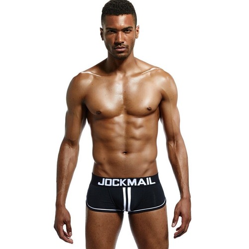 JOCKMAIL Sexy Mens Underwear Boxer shorts Open Back Gay Jock Strap ...