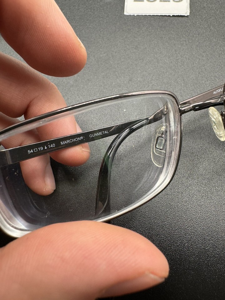 Marchon Eyeglasses Frames Mens AUTOFLEX 82 with Flexon Gunmetal 54-29 ...