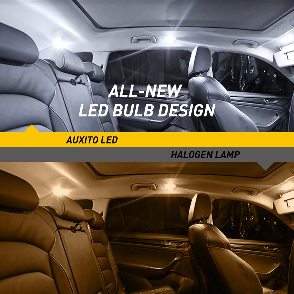 10X 12V T10 SMD Wedge LED Light Bulb Globe White 2825 168 194 192 W5W ...