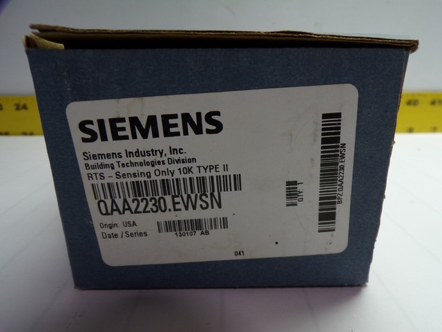Siemens Room Temperature Sensor 10k Ohm 2 Thermsitor Qaa2230.ewsn for ...