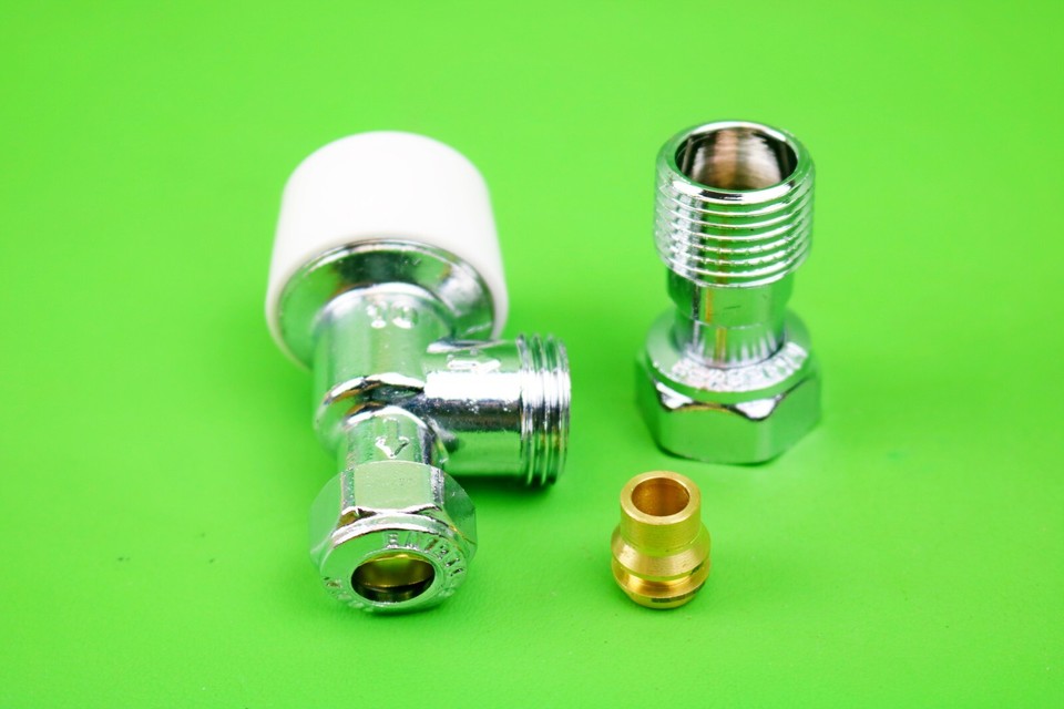Altech 15mm or 8mm/10mm Chrome Angled Valve or TRV White Replacement ...